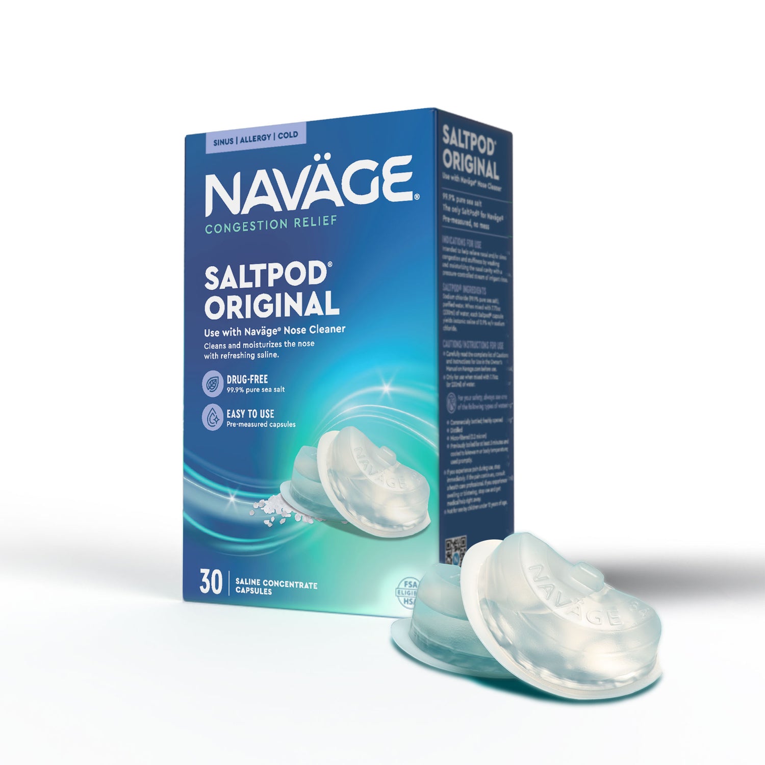 Navage SaltPod Original 30-Packs | Nature's Decongestant